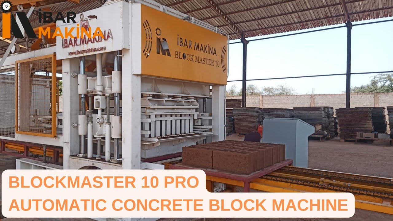 BLOCKMASTER 10 PRO AUTOMATIC CONCRETE BLOCK MACHINE - YouTube