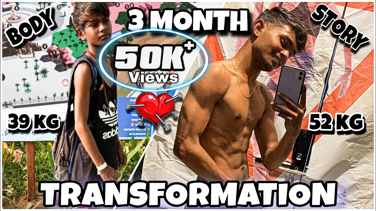 Motivational story 3 month transformation muscle skinny to fit | how to ...