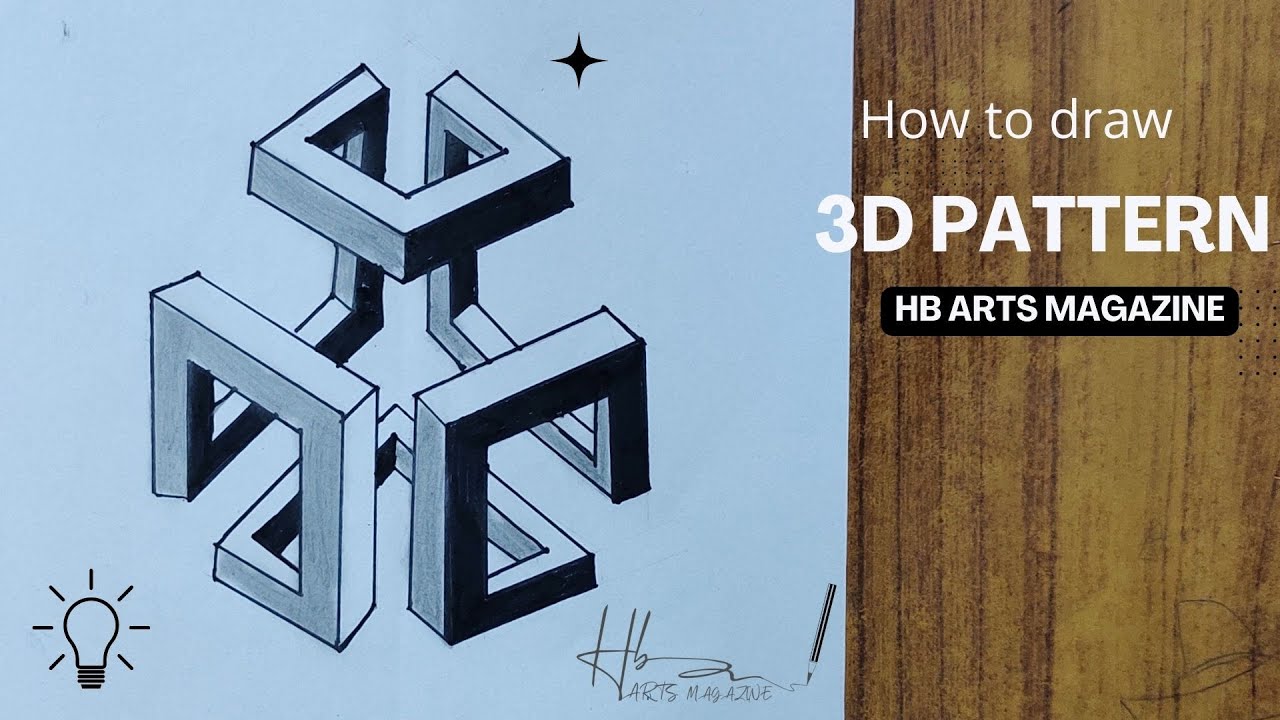 Optical illusion drawings : 3D Box drawing on Paper | 3D Box Drawing ...