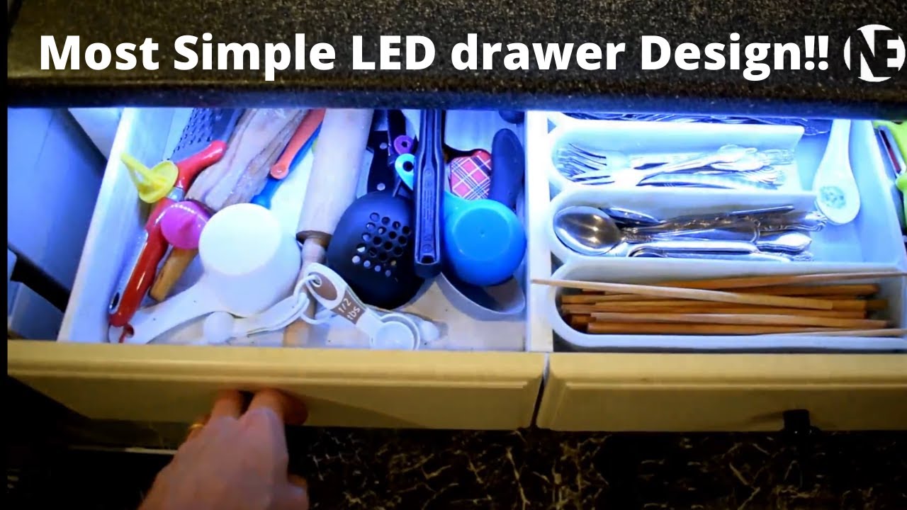 Simple DIY Kitchen Drawer & Cabinets LED lighting (Newson's Electronics ...