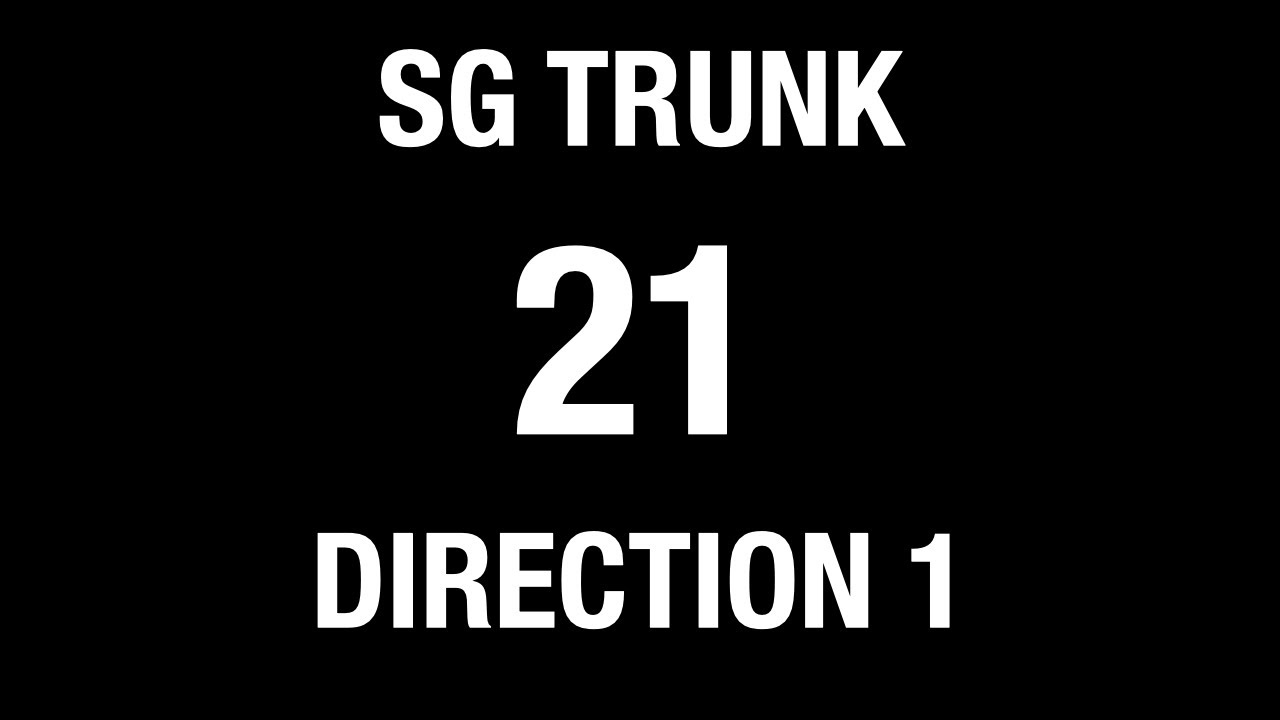SBS Transit Trunk 21 (Direction 1) (BFTP 2016) | Bus Service Hyperlapse ...
