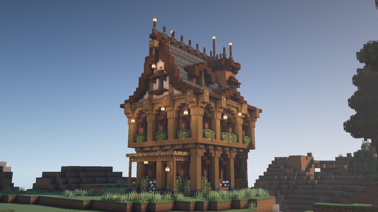 Fantasy Small House - Minecraft Build Process - YouTube