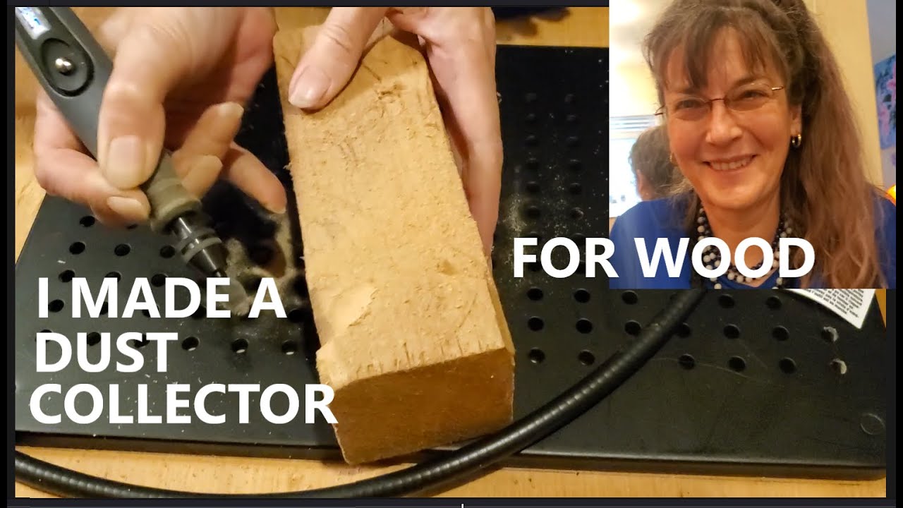 BEGINNER WOOD CARVER REALIZES POWER TOOL CARVING NEEDS A DUST COLLECTOR ...