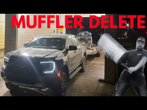 2024 Ford Ranger MUFFLER DELETE & TOW TEST - YouTube