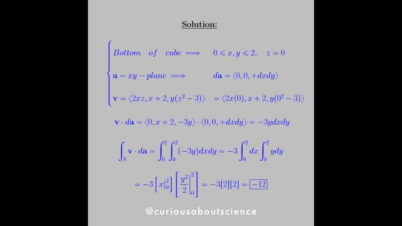 Problem 1.30 - Integral Calculus, Surface Integral: Introduction to Electrodynamics - YouTube