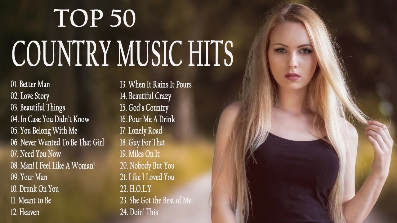 Top 50 Country Music Hits || Popular Country Music Playlist || Best ...
