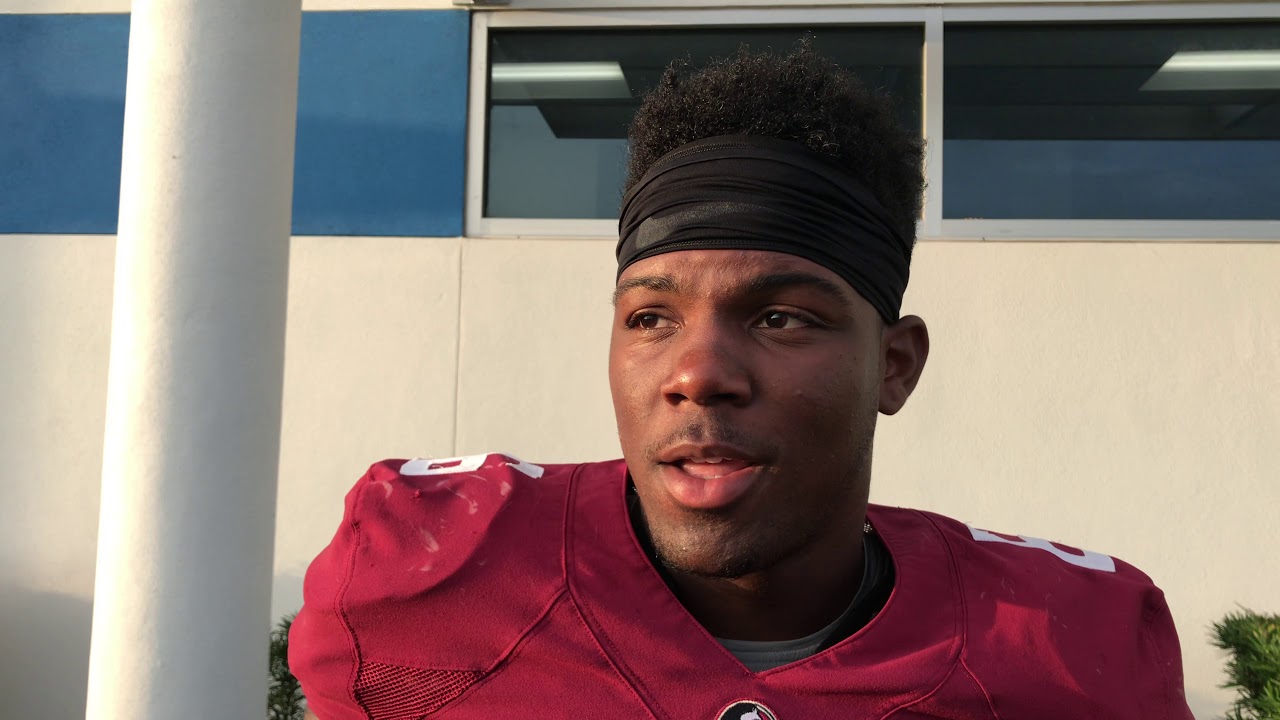 FSU TE Tre’ McKitty on being back at IMG, working with offense - YouTube