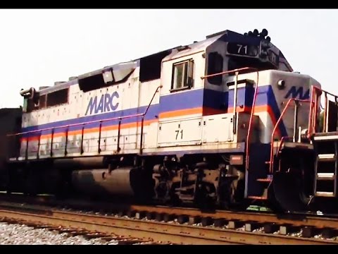MARC Trains Along The Brunswick Line - YouTube