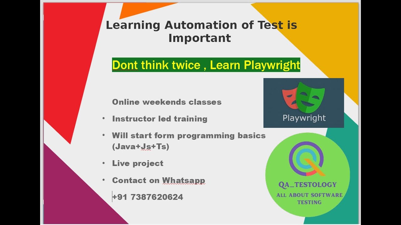 Lets Learn PlayWright - YouTube