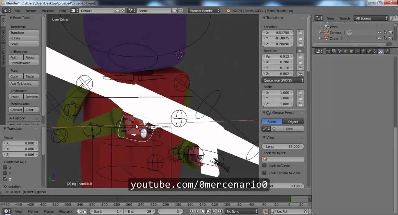 Demo animación en blender 3d - YouTube