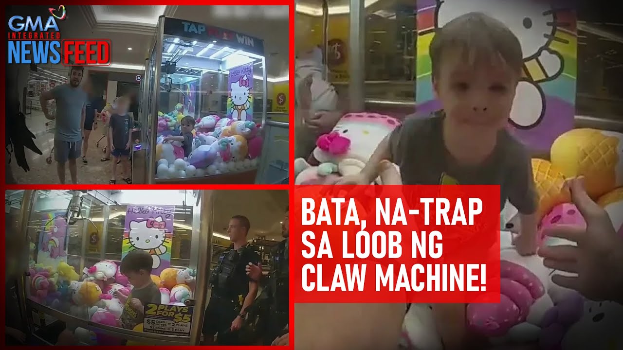 Bata, na-trap sa loob ng claw machine! | GMA Integrated Newsfeed - YouTube