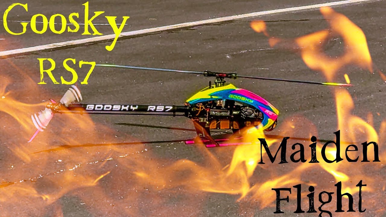 Goosky Rs7 helicopter maiden 3d flight 🚁💨 - YouTube