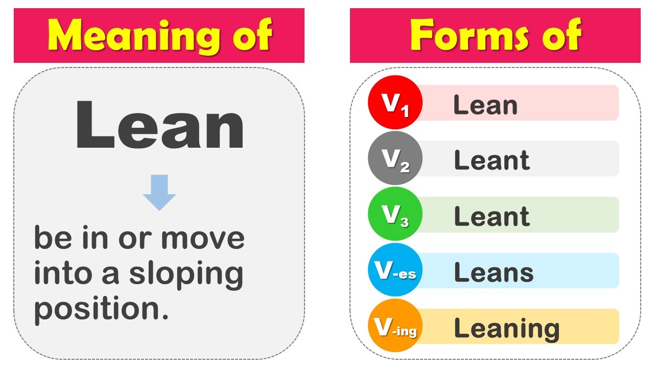 Lean Past Tense V1 V2 V3 V4 V5 Form Of Lean Past Participle Of Lean lean-past-tense-v1-v2-v3-v4-v5-form-of-lean-past-participle-of-lean