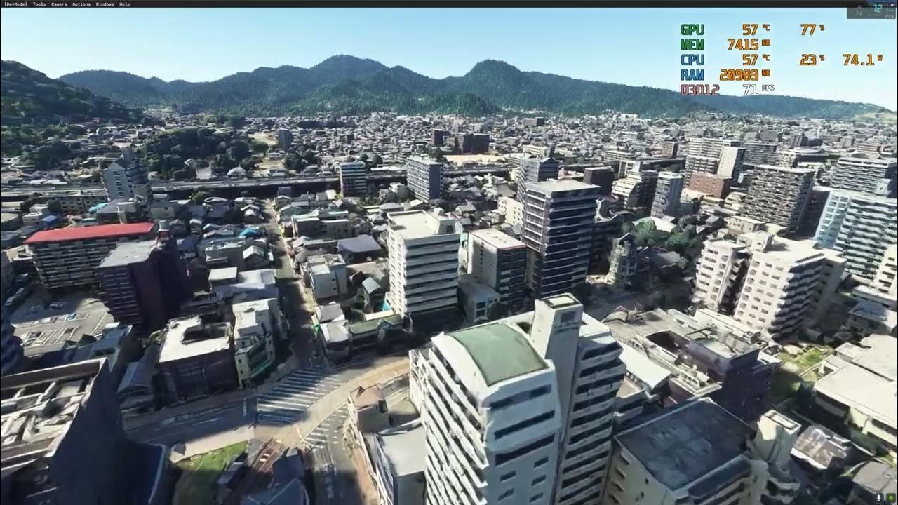 FS2020 Mod/Scenery: Kumamoto 熊本市 / Benchmark 1440p HD [40-70fps] - YouTube