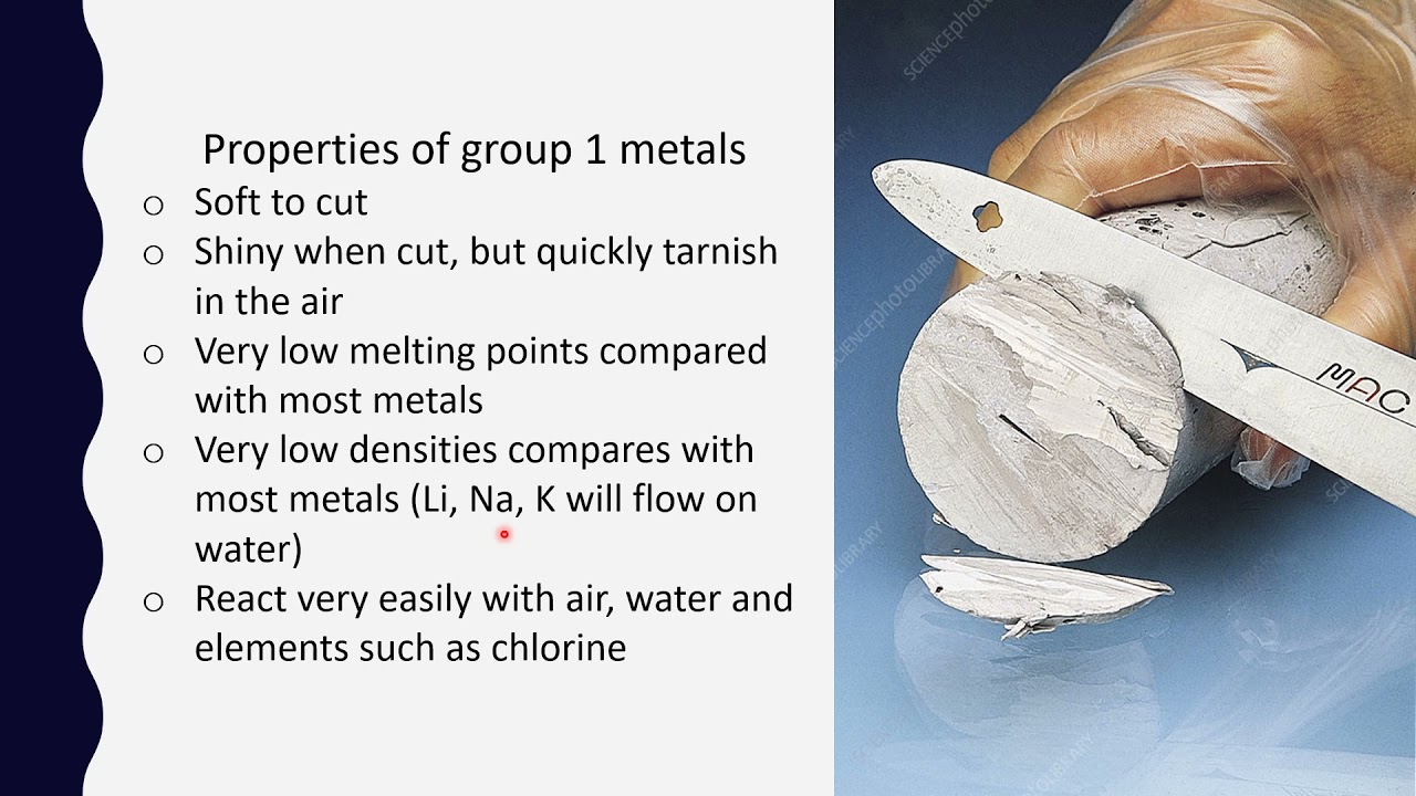 Group 1 elements: The alkali. IMAT Chemistry - YouTube