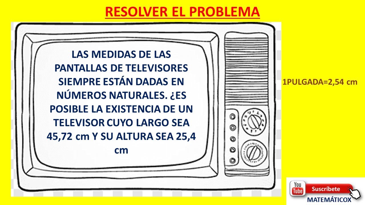 438 PROBLEMA LAS MEDIDAS DEL TV EN PULGADAS - YouTube