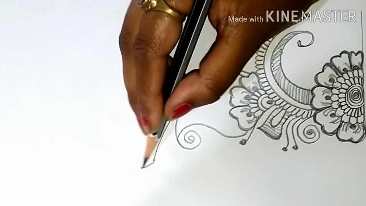 New pencil Mehndi design//Beautiful Mehndi design//Easy stylish Mehndi ...