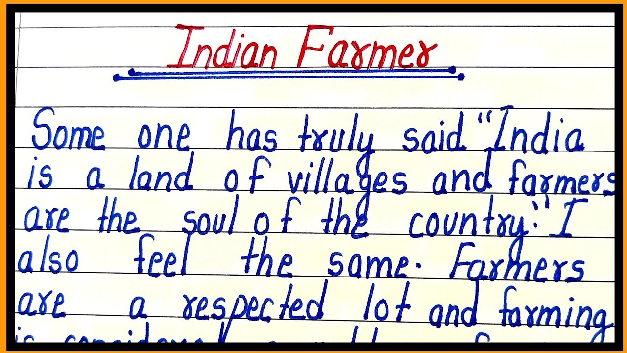 essay on Indian farmer in english/paragraph on Indian farmer in english ...
