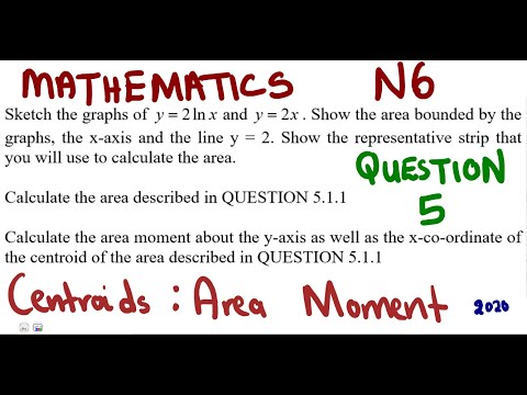 Mathematics N6 Centroids , Area Moments April 2020 @mathszoneafricanmotives