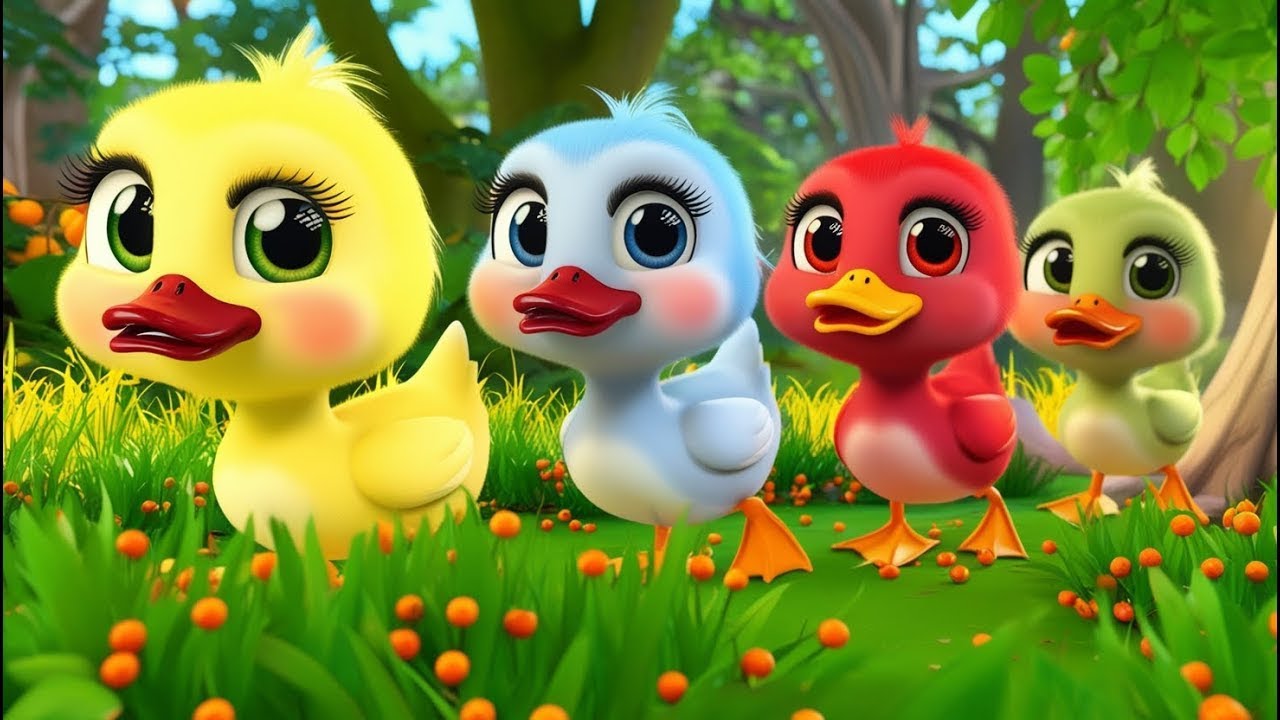 Five Yellow Duck Kids Nursery Rhymes ||Kids And Babies Rhymes |2 ...