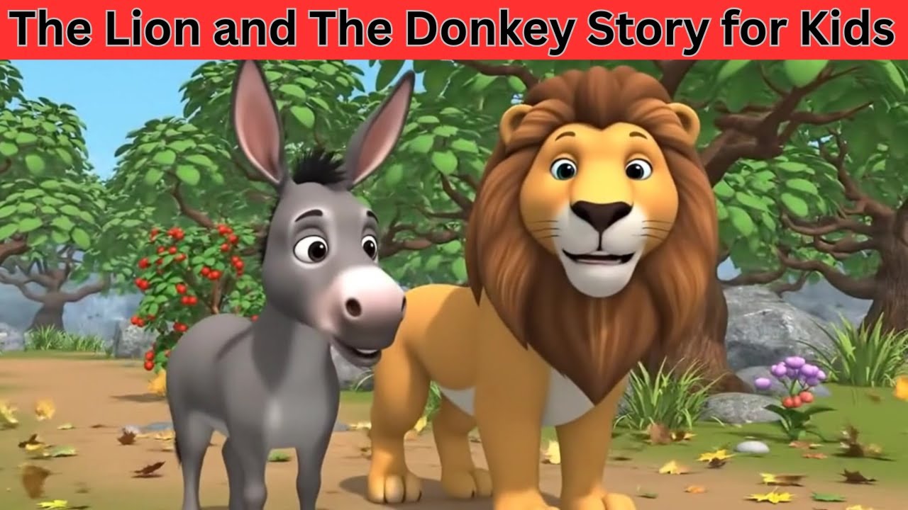 The Lion and The Donkey Story for Kids | Moral Story for Kids | Kids ...