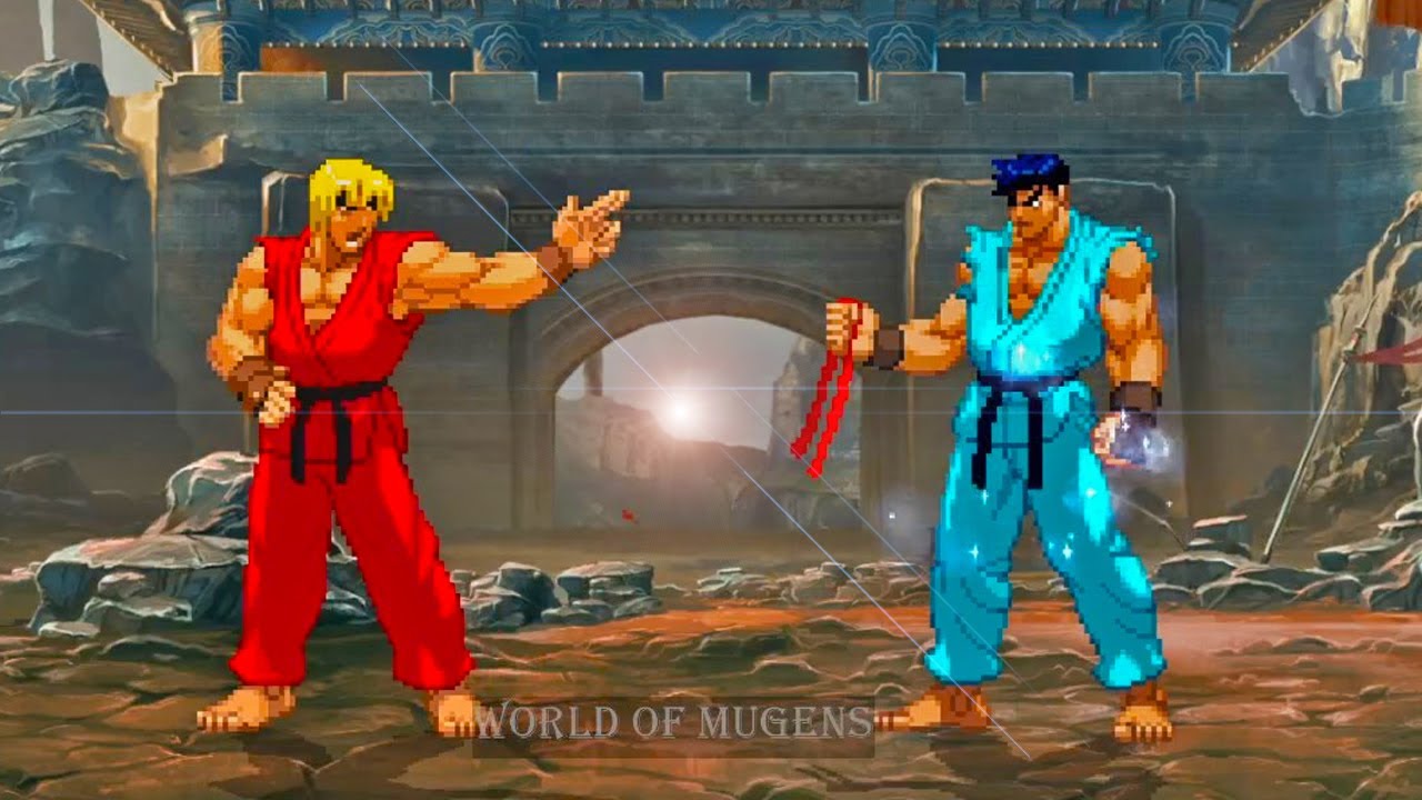 [Street Fighter Mugens] Pc Ken VS Ice Ryu - YouTube