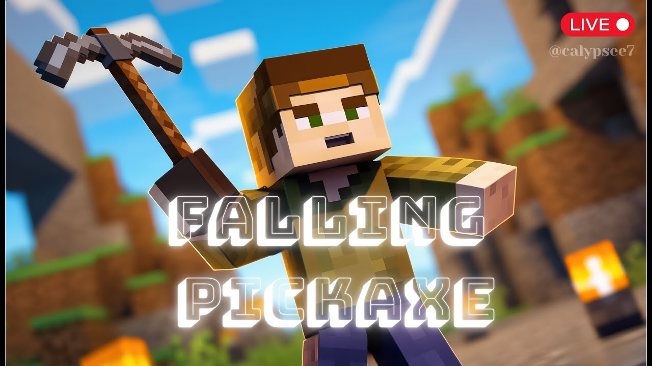 FALLING PICKAXE MINECRAFT EXTREME WITH YOUR NAME AND IMAGE ! #shorts #minecraftlive - YouTube