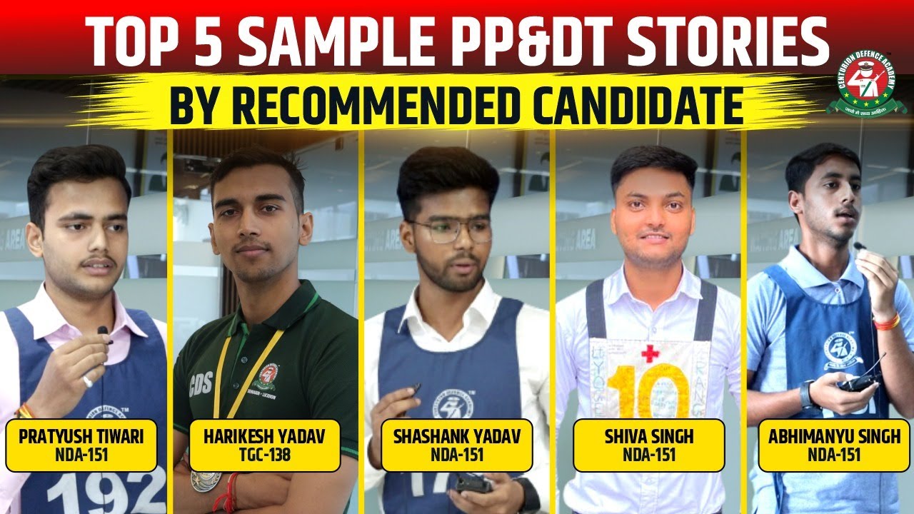 TOP PP&DT Stories of Recommended Candidates | SSB PPDT Practice ...