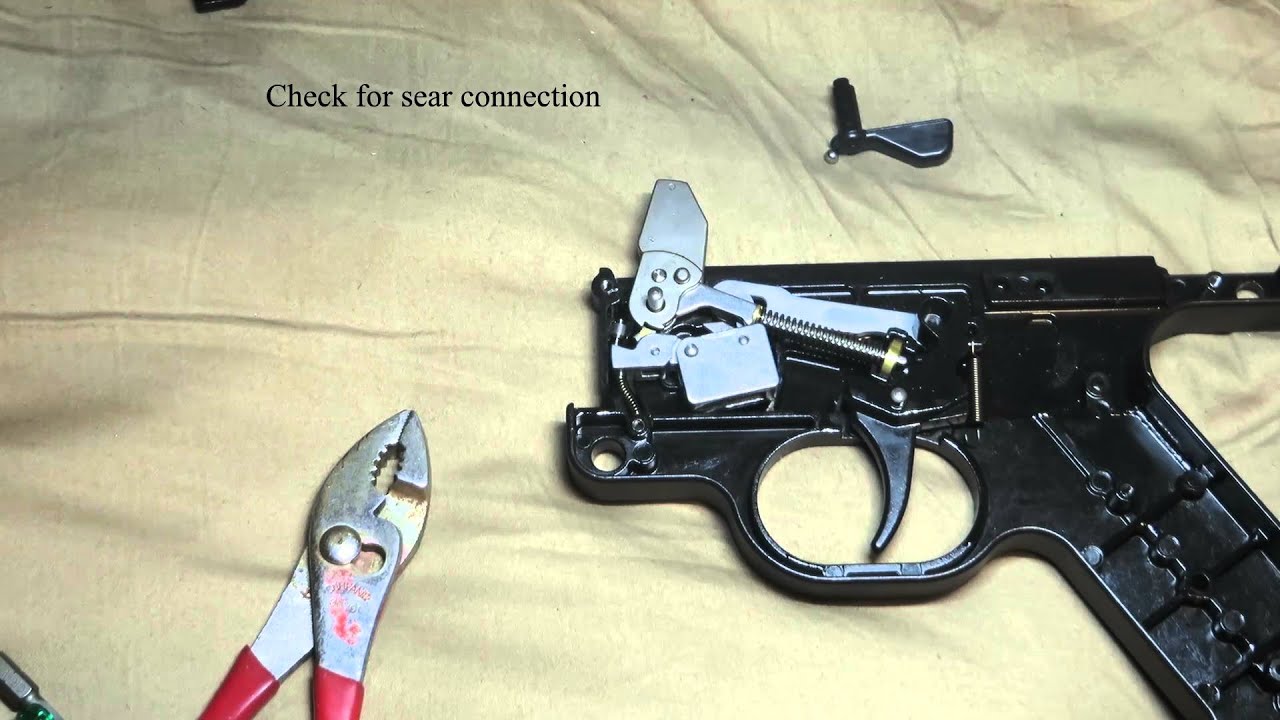Disassembly of the GSG STG 44 and trigger adjustment - YouTube