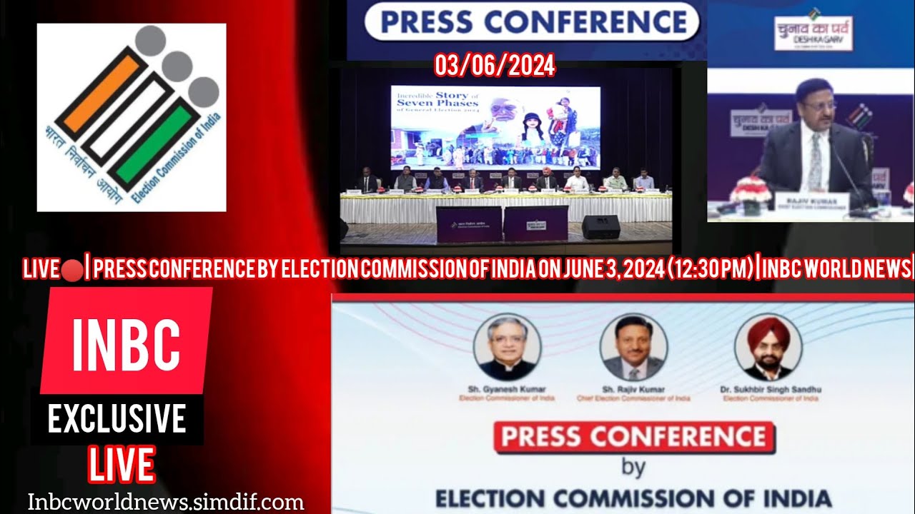 LIVE 🔴 |Press Conference by Election Commission of India in New Delhi ...