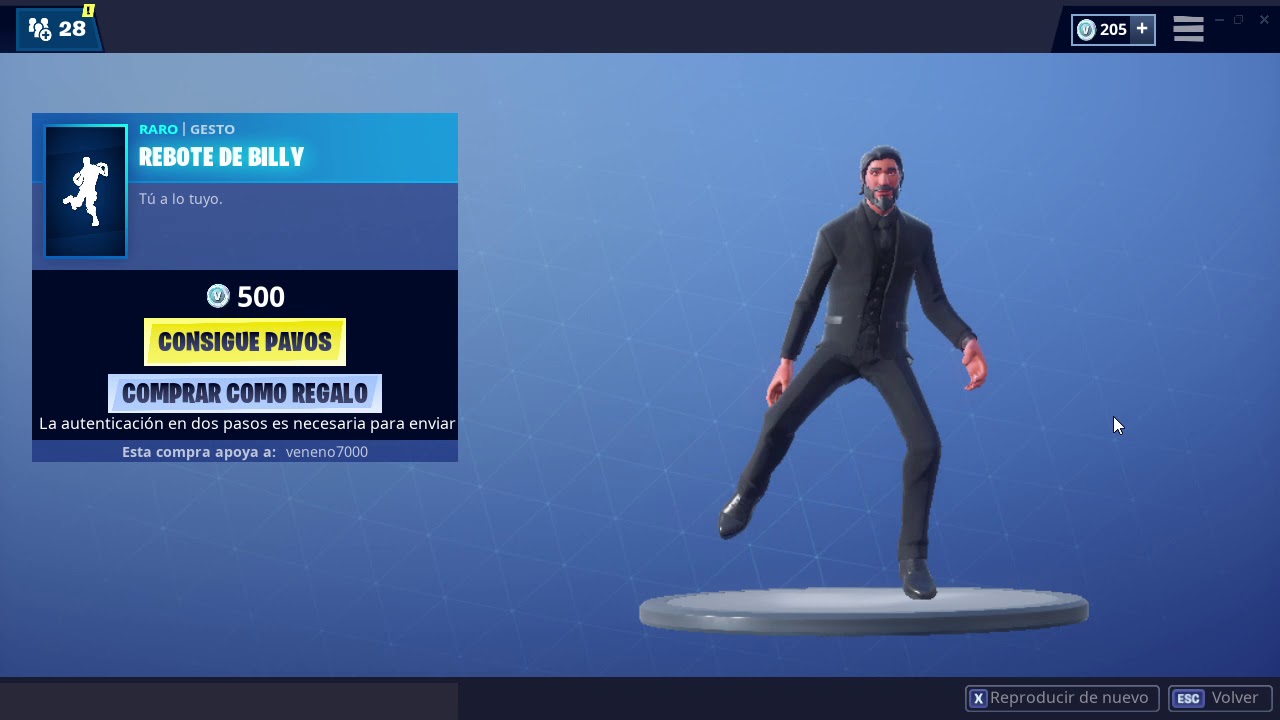 nuevo baile REBOTE DE BILLY fortnite - YouTube