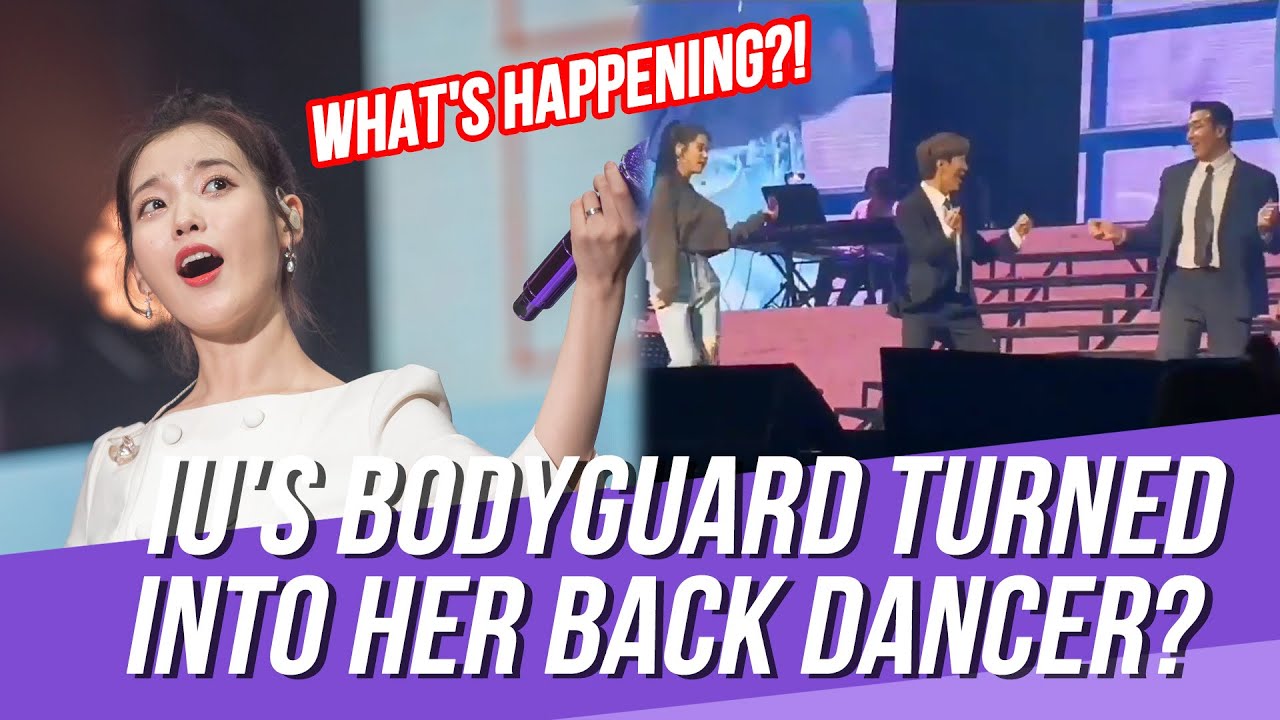 IU's Bodyguard Stole Hearts as He Went up for the Encore Stage and ...