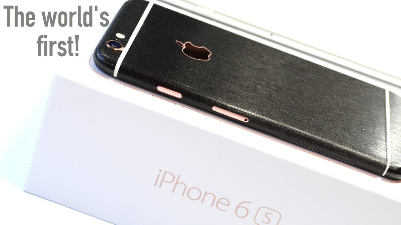 The world's first real skin/wrap for iPhone 6S by EasySkinz - YouTube