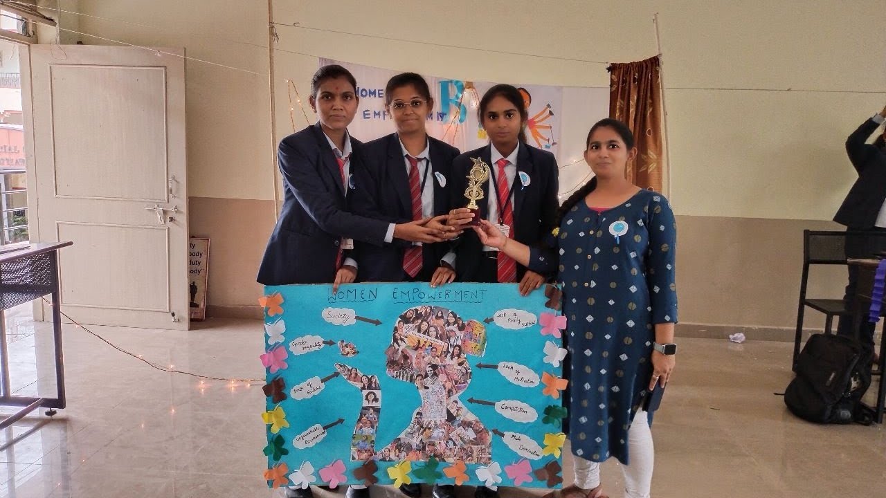 Smt ASM college for women collage making competition VIBGYOR -II - YouTube