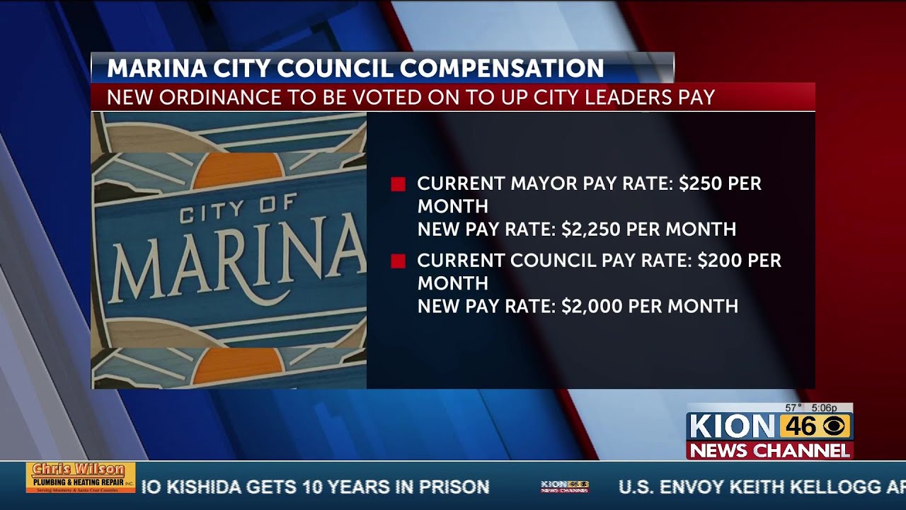 The City of Marina considers a salary increase 10 times higher for ...