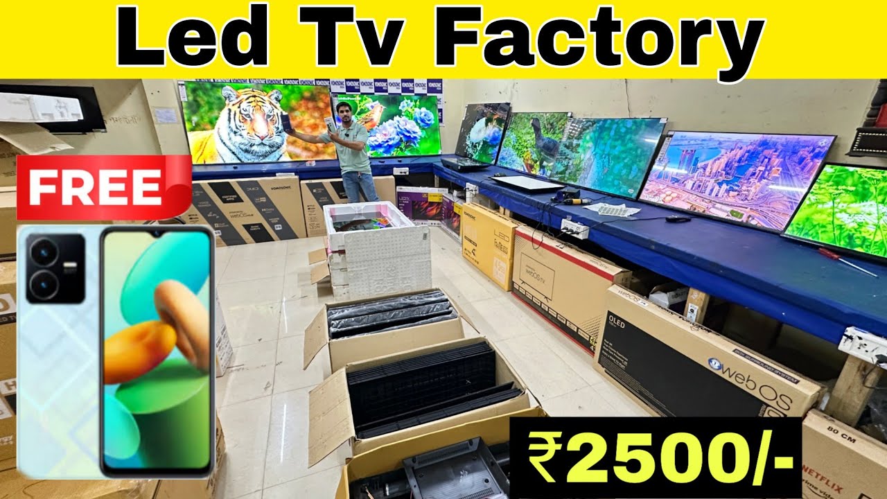 Led Tv Only ₹2500 | EMI Available | Cheapest Led Tv Wholesale Market ...