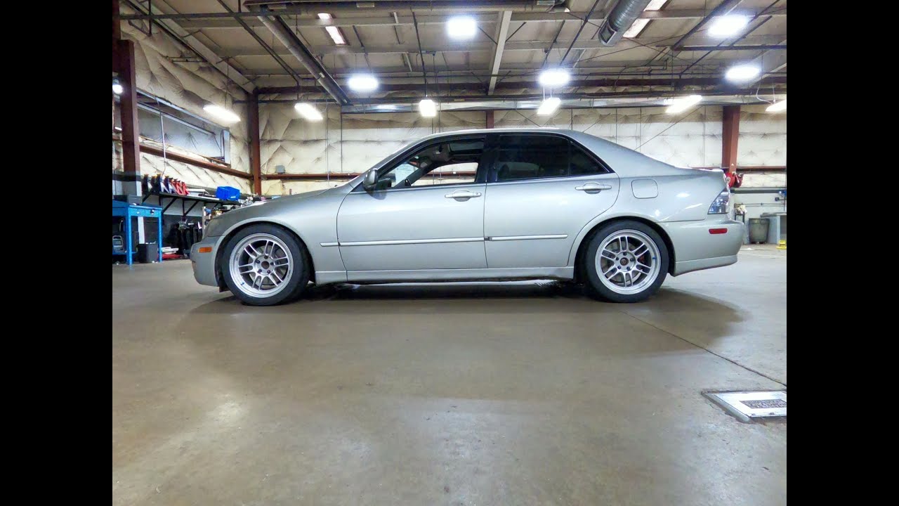 Installing Enkei RPF1 wheels on my LS swapped IS300 - YouTube