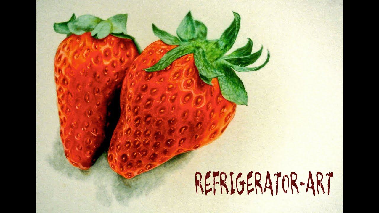 Strawberries Speed Drawing - YouTube