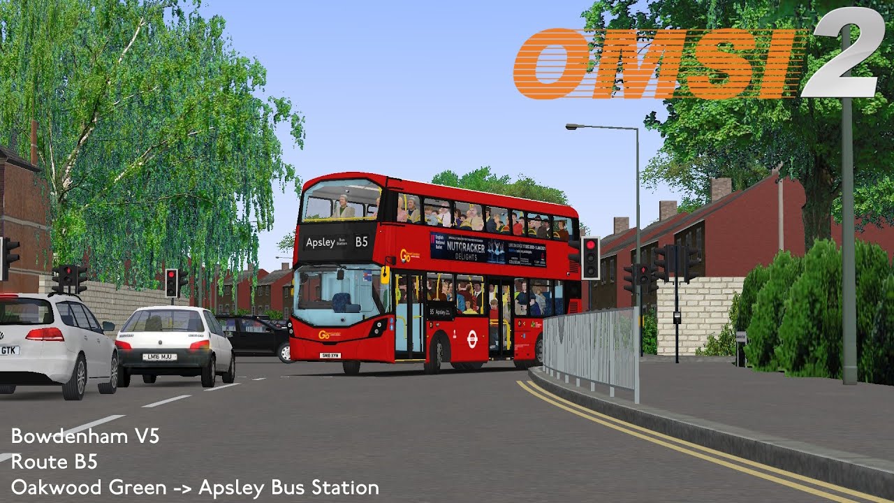 OMSI 2 - Bowdenham V5 Route B5 to Apsley Bus Station (from Oakwood ...