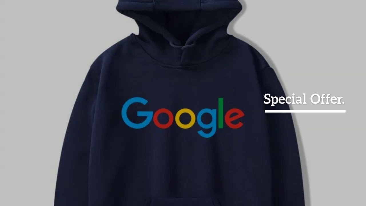 Google Hoodies Casual Winter Google Clothing Google Print O-neck Cotton ...
