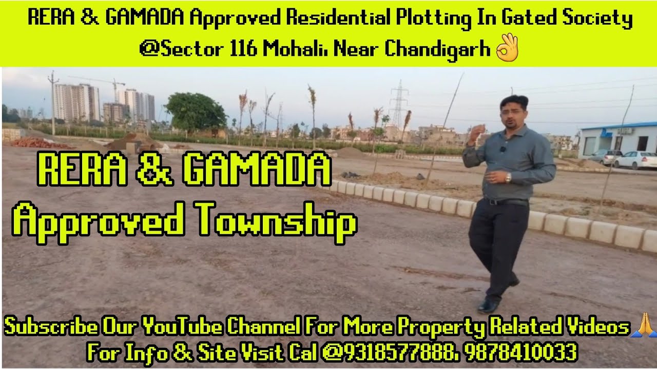 Residential Plotting In RERA&Gamada Approved Gated Society Project @Sec ...