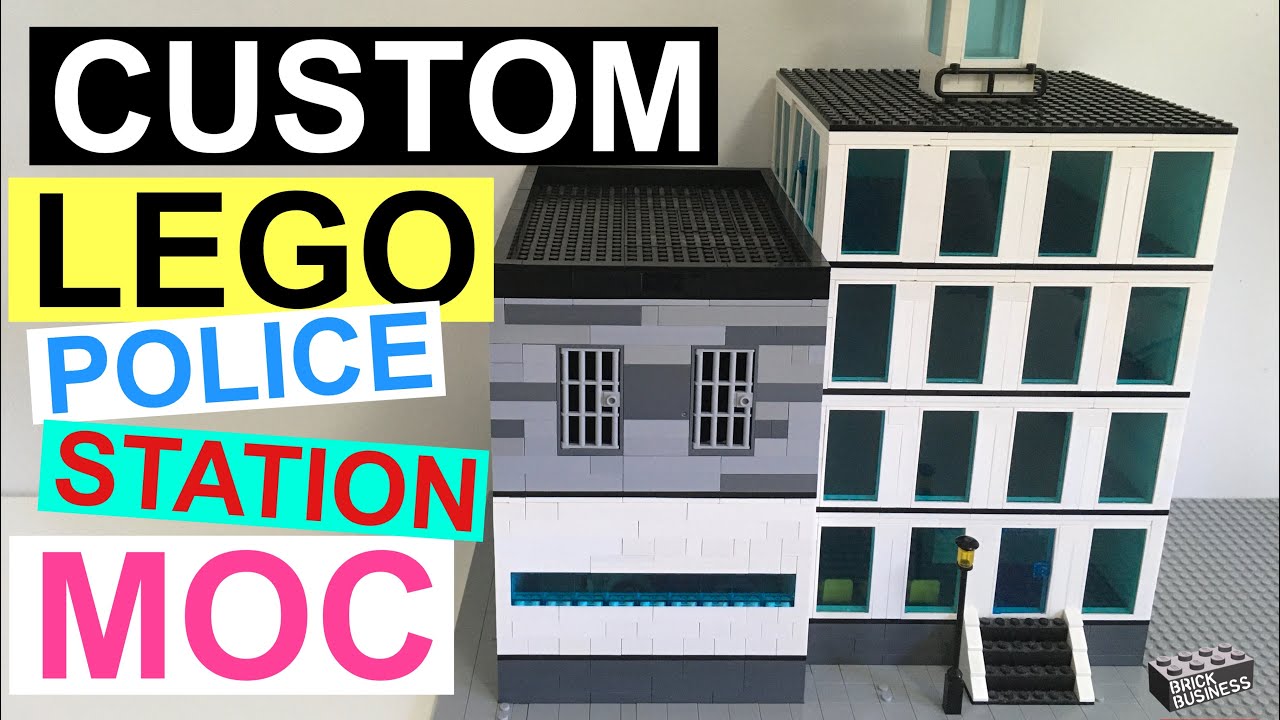 CUSTOM LEGO POLICE STATION MOC - YouTube
