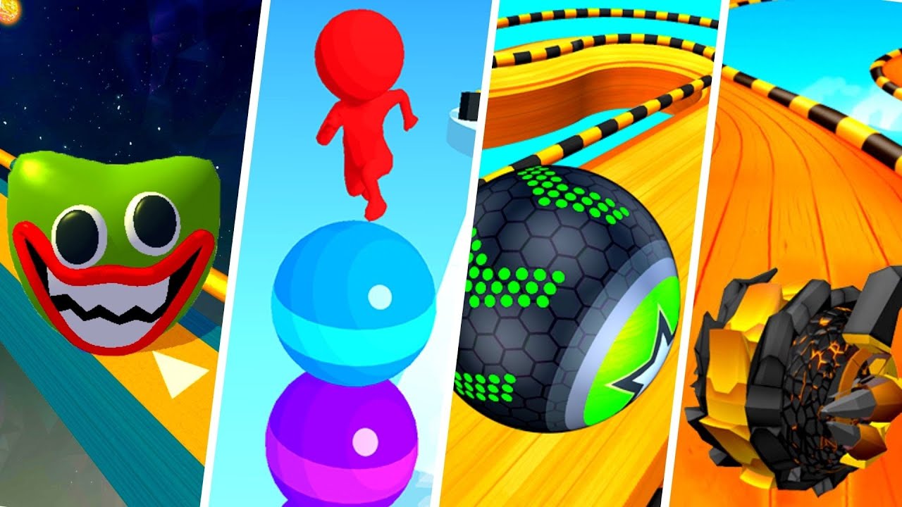 Action Balls vs Stack Rider vs Going Balls vs Going Balls Super SR - Android, IOS gameplay - YouTube