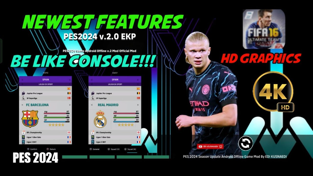 THE BEST MOD!!!! FIFA 16 MOD PES 2024 - YouTube