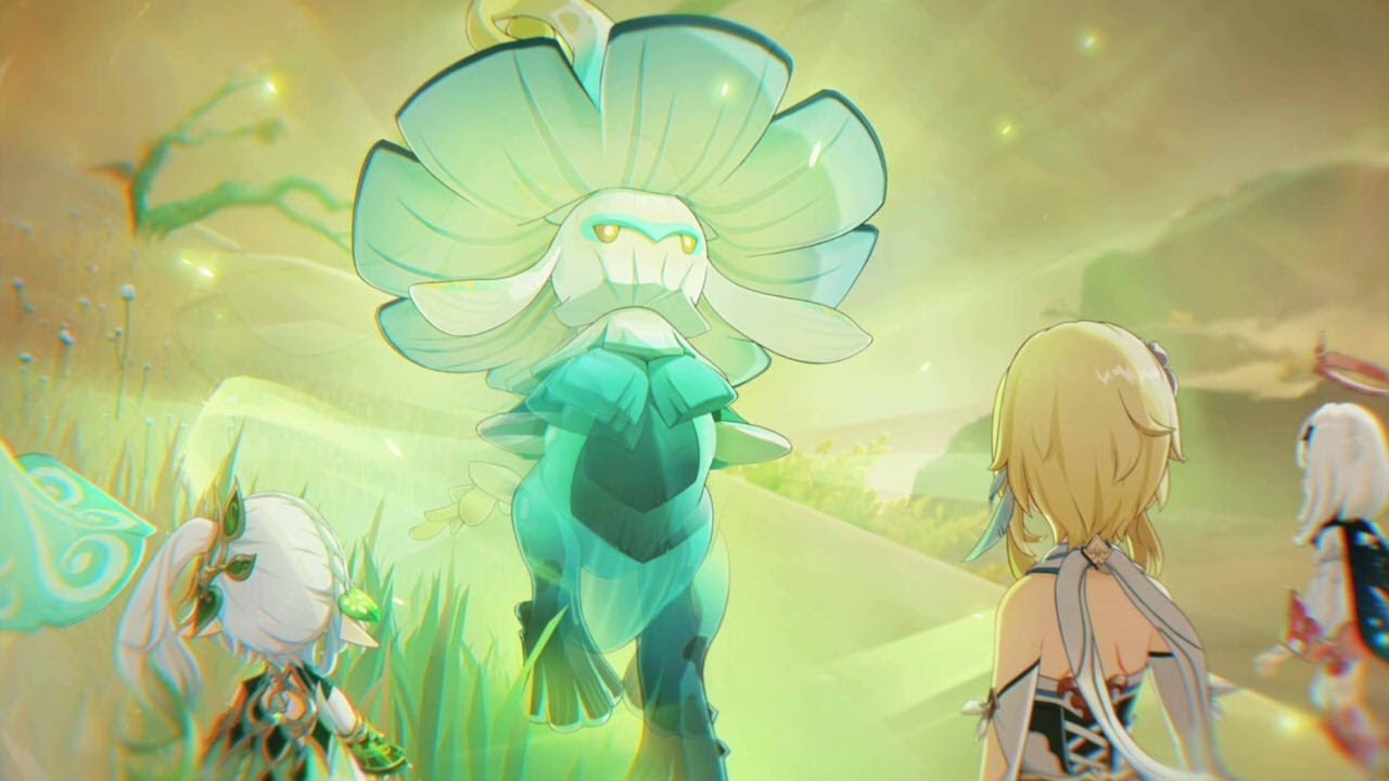 Nahida and The Elemental Life Forms Cutscene | Genshin Impact - YouTube