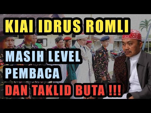 Kiai Idrus Romli Masih Level PEMBACA dan TAQLID BUTA‼️Tulisan KH ...