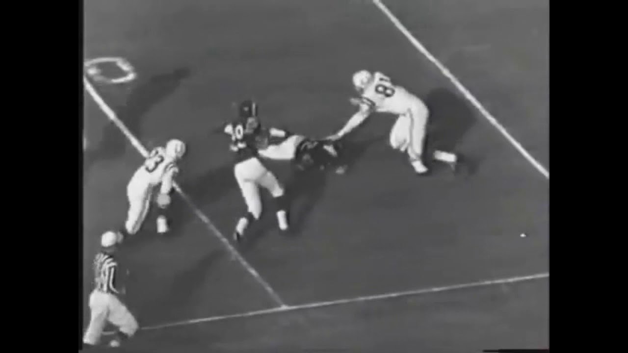 1958 - Del Shofner Amazing Catch and Run - YouTube