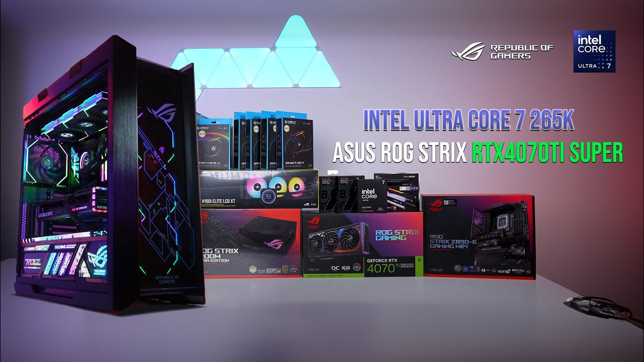 The Ultimate RGB Gaming PC Build | Intel Ultra Core 7 265K + Asus Rog ...