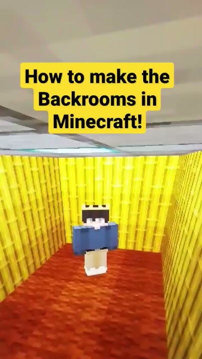 How to make the Backrooms in Minecraft! #minecraft #shorts #tutorial # ...