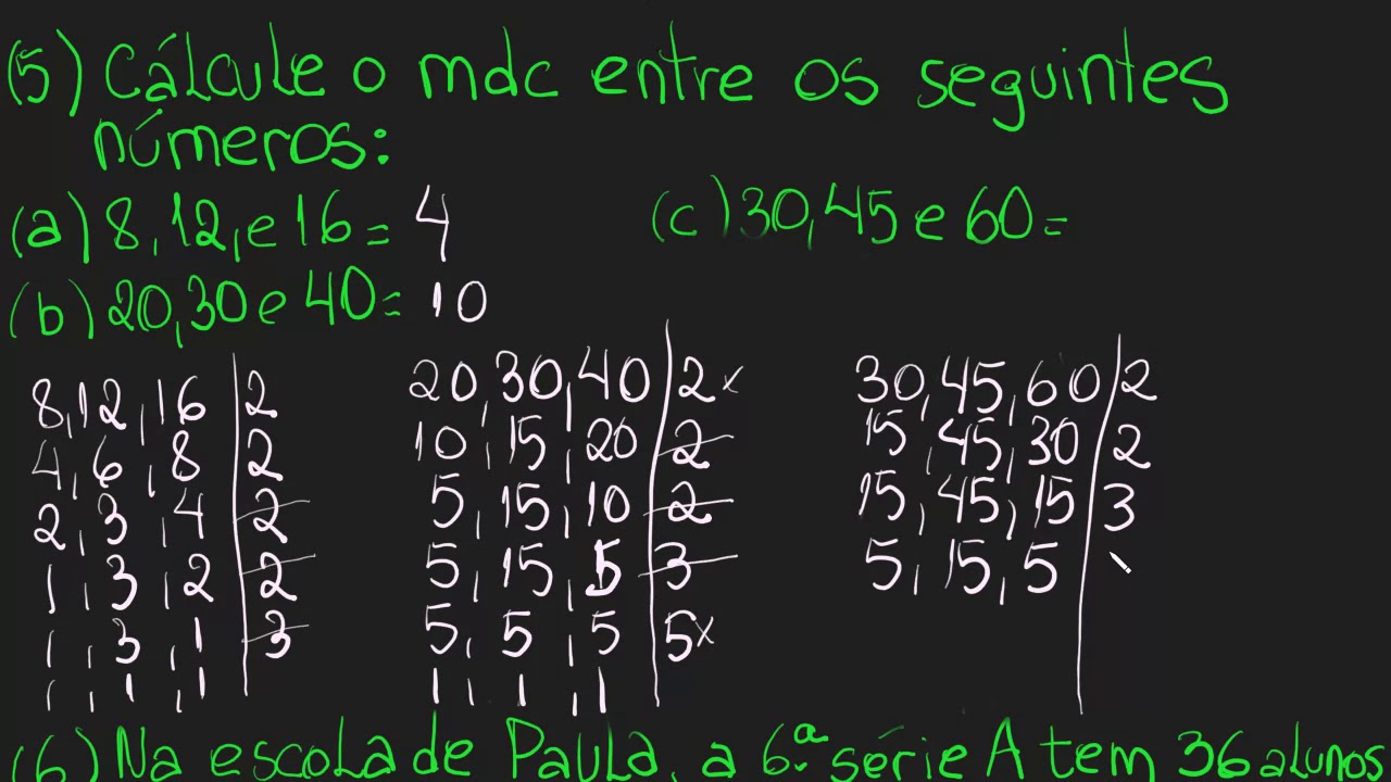 Aula 43 - Exercícios de mdc - parte 3 - YouTube